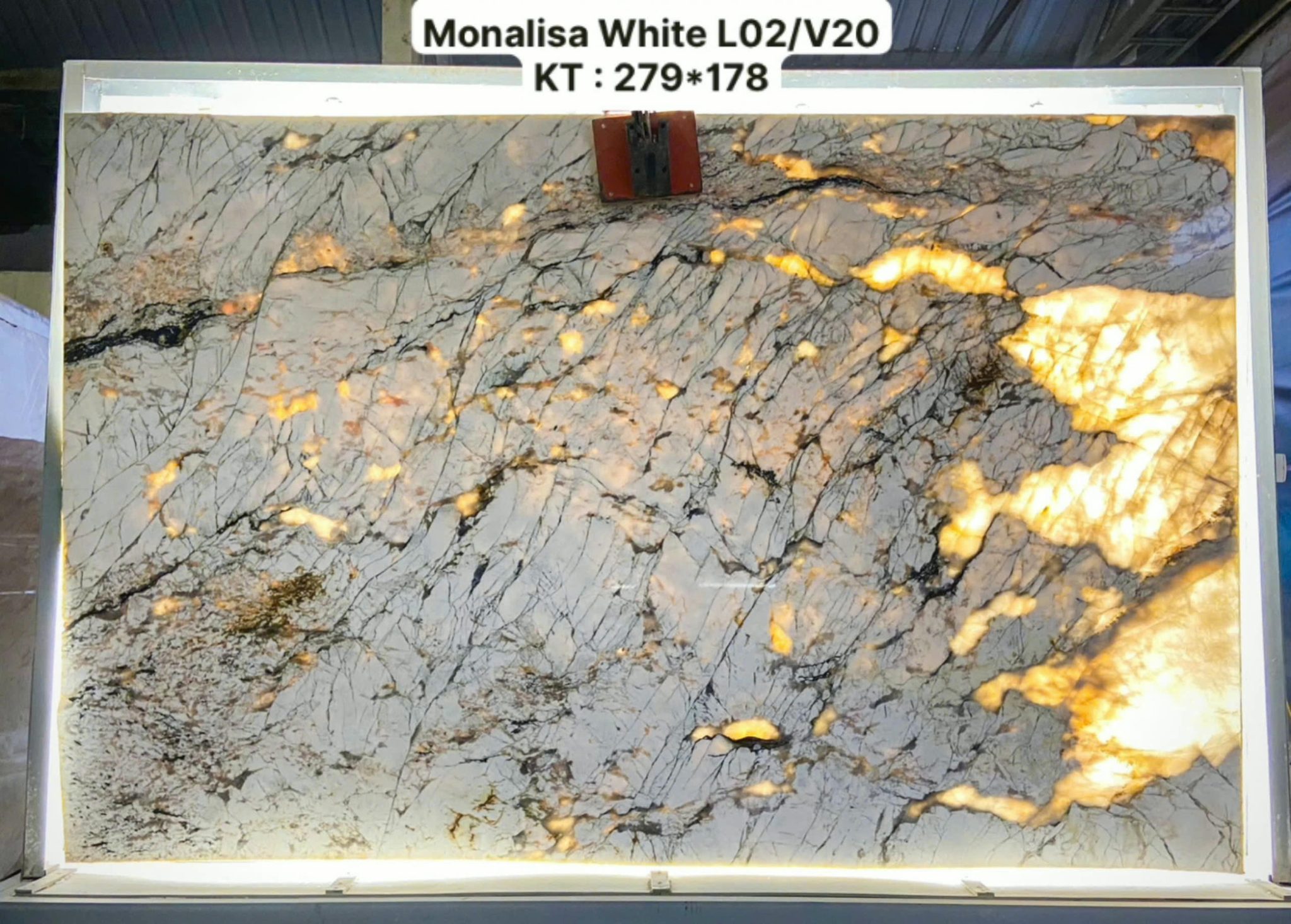 Tranh đá Monalisa White – Trắng sang trọng - Kho Đá GMC